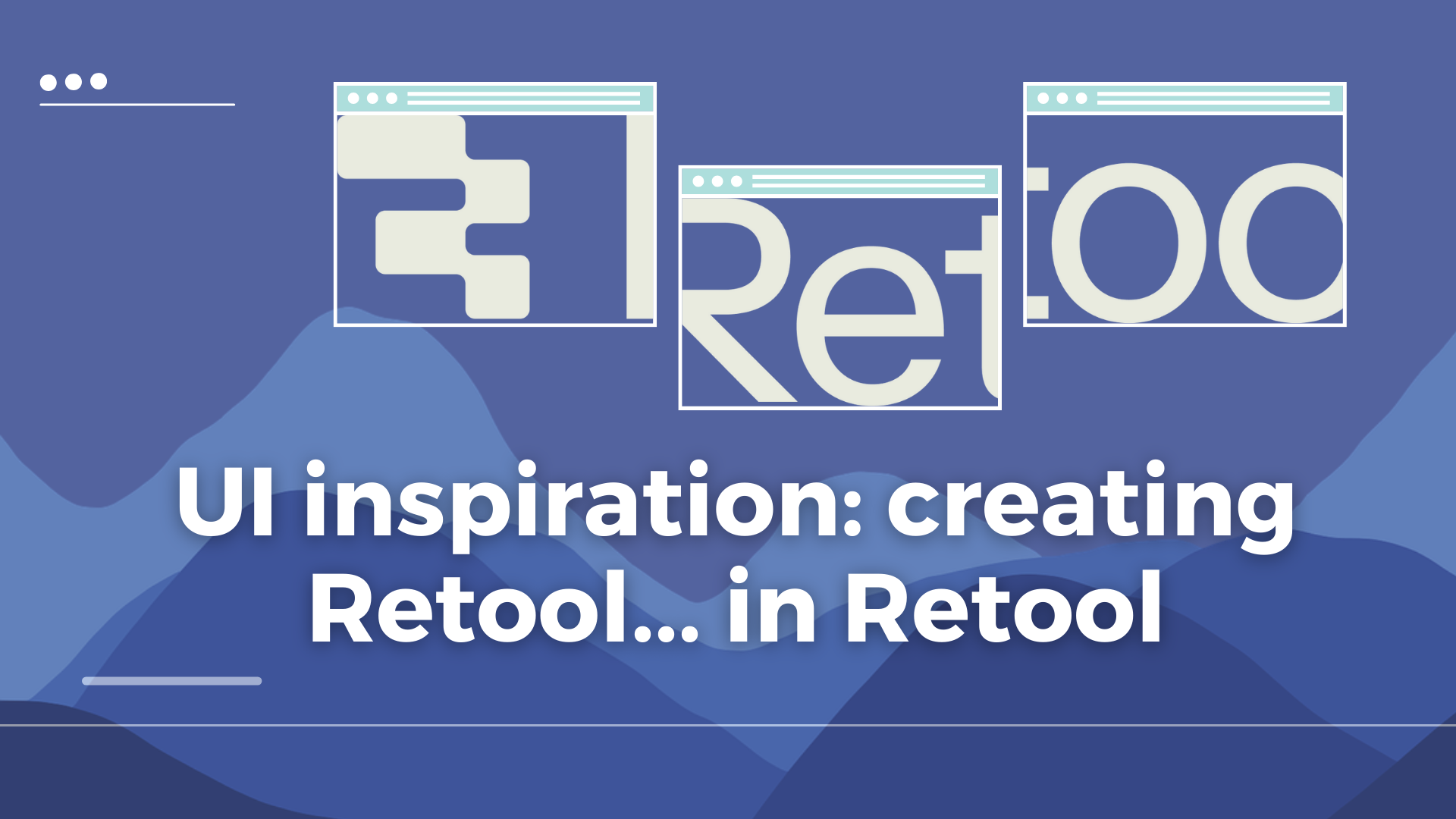 Creating Retool in Retool (Retool UI inspiration & template) Creating Retool in Retool (Retool UI inspiration & template)