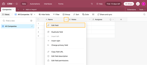 Airtable Basics: Build a simple CRM to store client data